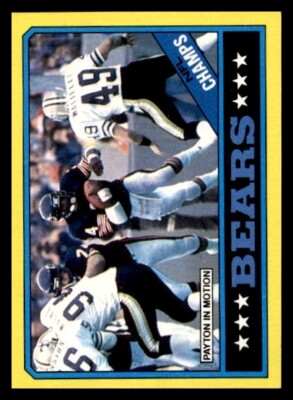 1986 Topps #9 Bears Team Leaders TL | eBay