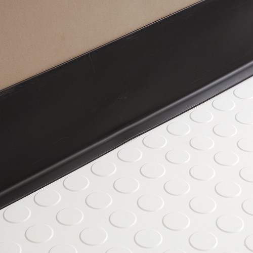 Quantum Black Flexible Rubber Sit on Skirting 2 Meter Length PVC Wet ...