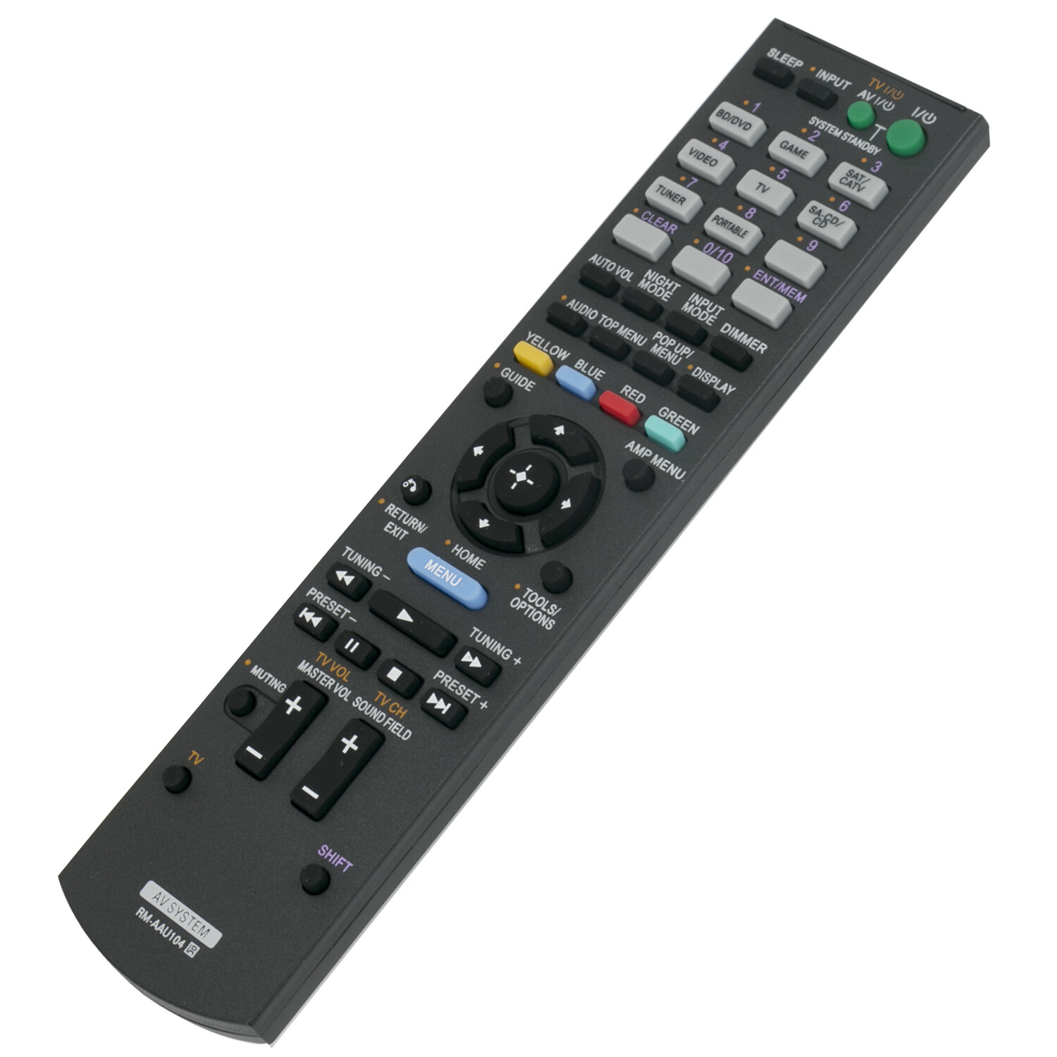 New RM-AAU104 Replace Remote for Sony AV Receiver STR-DH520 RM-AAU116 ...