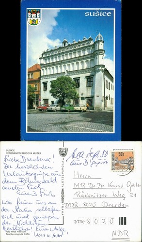 Postcard Susice RENESANČNÍ BUDOVA MUZEA 1979 | eBay.de