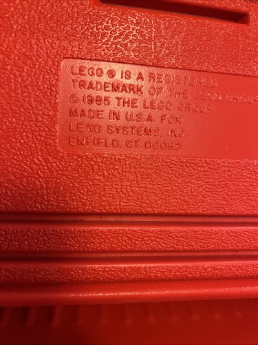 VINTAGE RED LEGO CONTAINER WITH LEGOS LOT | eBay