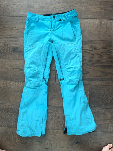 Volcom Small Teal Snowboard Ski Pants Waterproof Let It Storm Boot ...