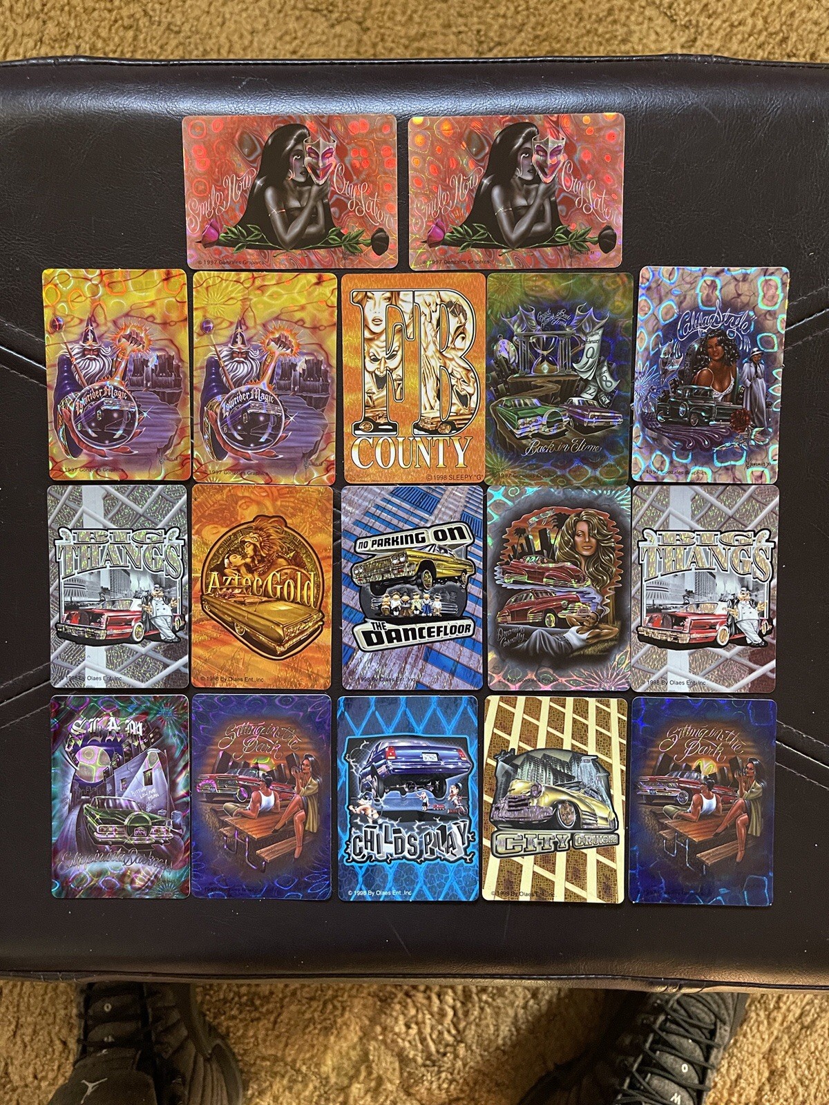 Vintage 1997-98 Olaes Gonzales Sleepy G Chicano Lowrider Stickers | eBay