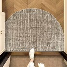 Beign Half Circle Rug 16X24 White Washable Indoor Outdoor Half Round ...