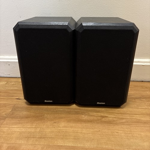 2 Boston Acoustics HD5 Bookshelf Speakers (Pair) Wood Black 8 Ohms Made ...