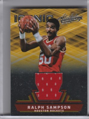 2015-16 PANINI ABSOLUTE #26 RALPH SAMPSON JERSEY HOUSTON ROCKETS 48/99 ...