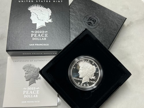 2023-S Peace Dollar Proof US Mint 23XL New Silver Coin with Box & COA ...