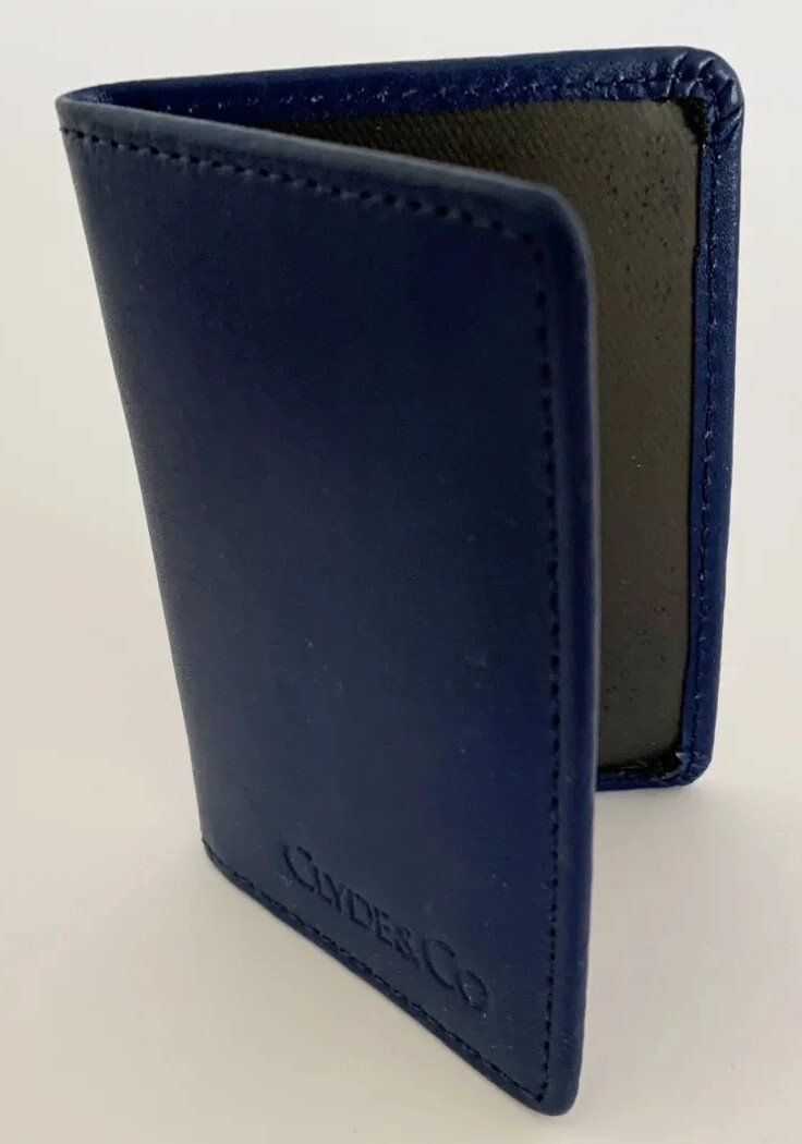 Premium Top Grain Leather Travel Oyster Bus ID Card Holder Case 2 Clear ...