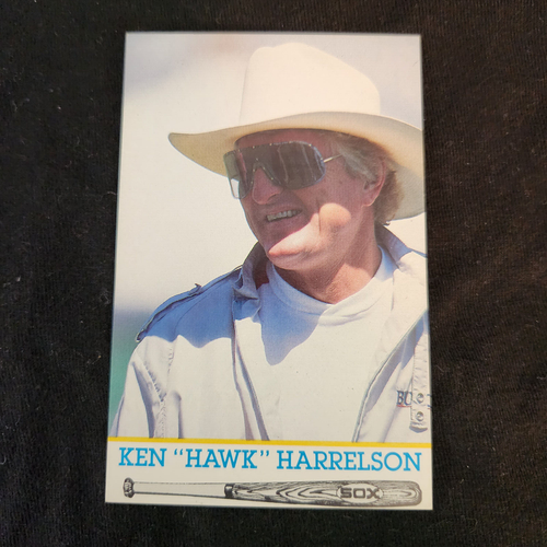 1986 Coke Chicago White Sox Promo Ken "Hawk" Harrelson Single Raw Card ...