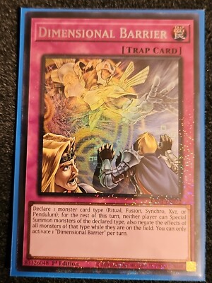 Yugioh! TCG - Dimensional Barrier - Collector's Rare - Rarity RA01 ...