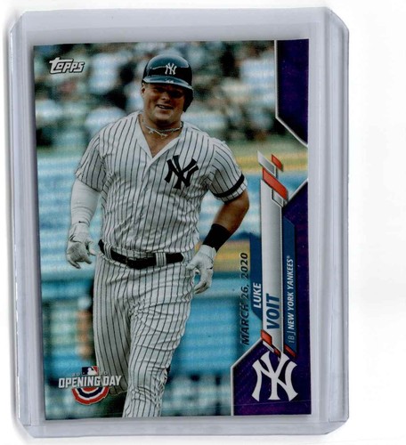 2020 Topps Opening Day Purple Foil Meijer Luke Voit New York Yankees ...