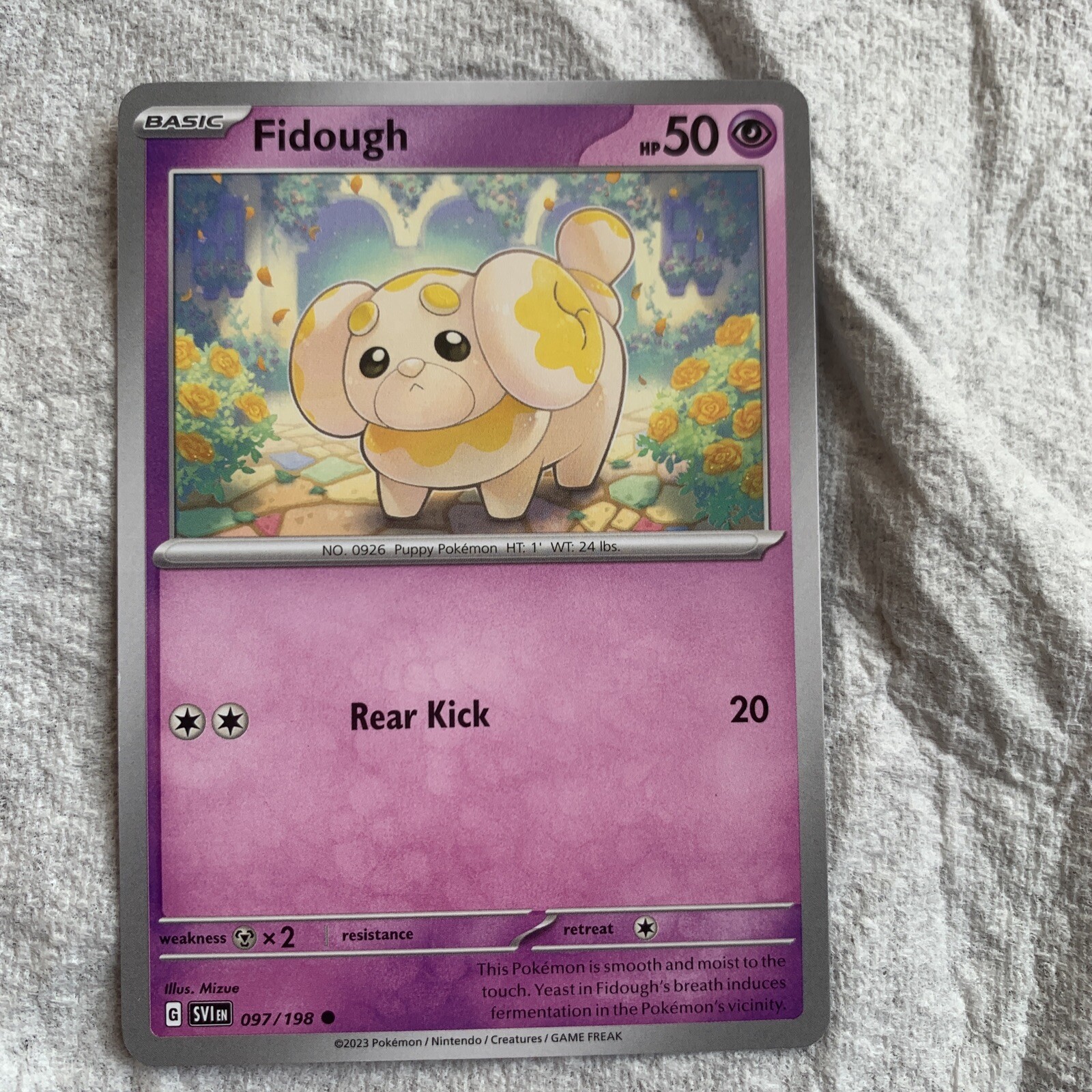 Fidough Pokémon Scarlet & Violet Trading Card. New Condition | eBay UK