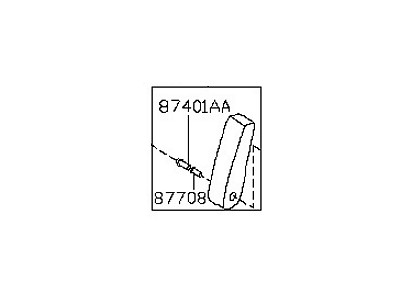 Nissan Armada Armrest Assy Front Seat Rh (K) 87750-ZQ00A OEM *charcoal ...