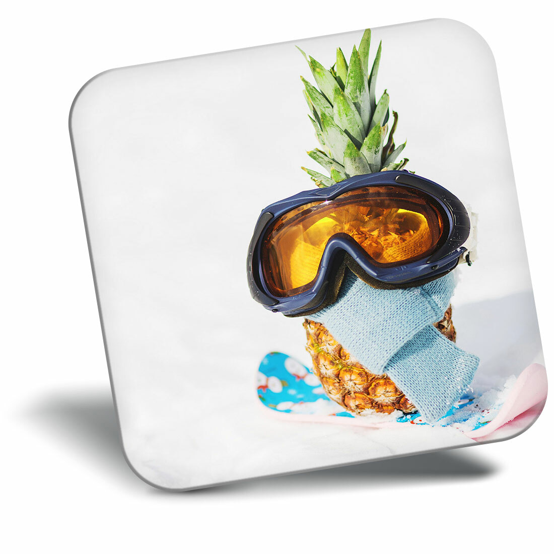 Awesome Fridge Magnet - Snowboarding Pineapple Ski Snow Cool Gift ...