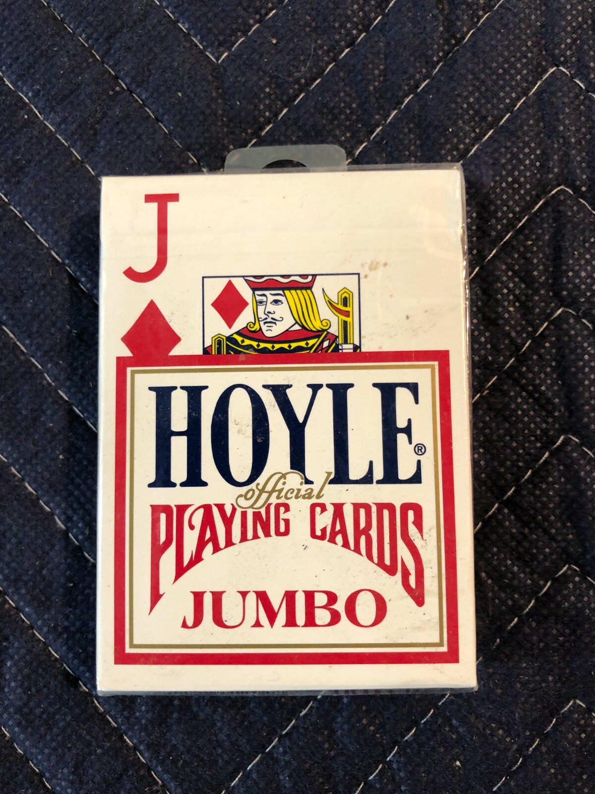 Hoyle Jumbo Index Red Deck Playing Cards Poker Size Plastic Coated ...