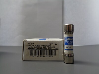 New Lot Edison MCL 9 Amp Fuses 600 Volts KTK 9 NIB | eBay