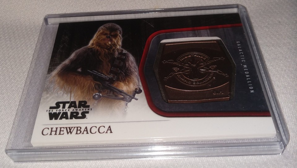 Star Wars The Force Awakens Chewbacca Galaxtic Medallion M-26 | eBay