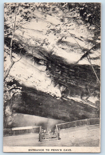 c1940 Centre Hall Pennsylvania PA Vintage Postcard Entrance Penn's Cave ...