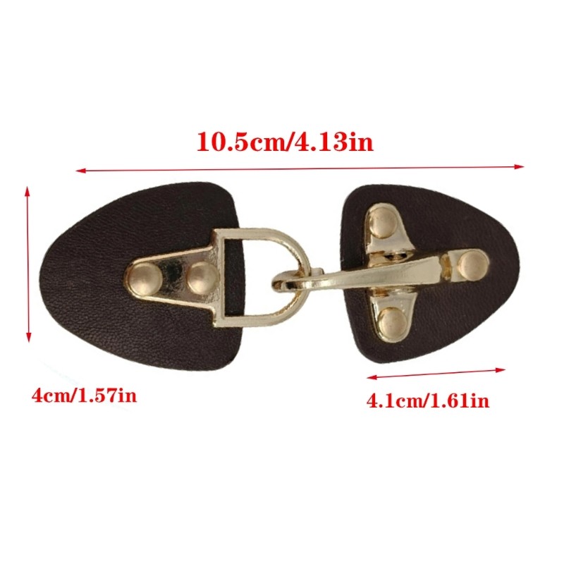 Luxury PU Leather Decorative Toggle Buckles Closure for Outerwear ...