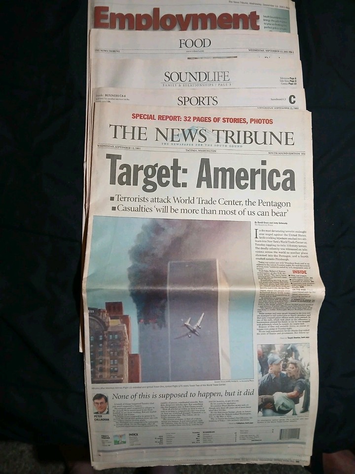 The News Tribune - Sept. 11, 2001 Target America Special Report ...