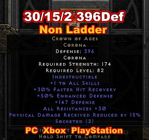 Crown Of Ages Perfect ⭐ Non Ladder 30/15 Diablo 2 Resurrected D2R SC PC/Xbox/PS | eBay