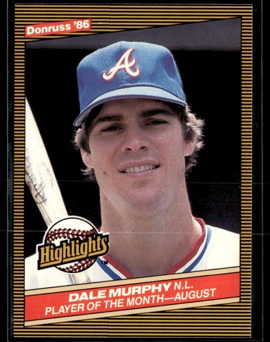 1986 Donruss Highlights #41 Dale Murphy Baseball Card 0501G | eBay