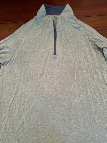 Free Fly Pullover Men Performance Bamboo 1/4 Zip Gray XXL/2XL | eBay