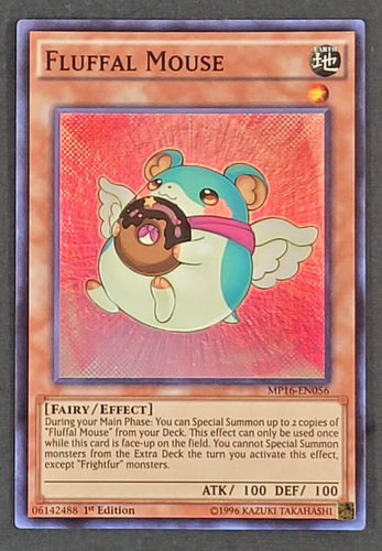 Yugioh TCG - Fluffal Mouse - MP16-EN056 - NM - 1st Ed - Super Rare ...