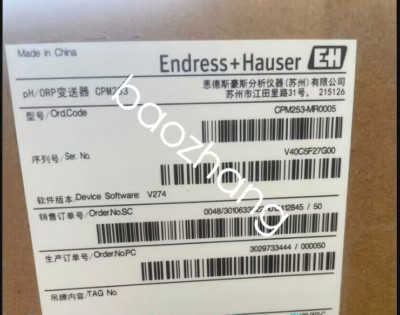 CPM253-MR0005 E+H Analyzer transmitter New FedEx or DHL | eBay