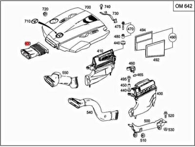 Genuine MERCEDES W166 X166 GL-CLASS X166 GLE W166 GLS Air duct ...