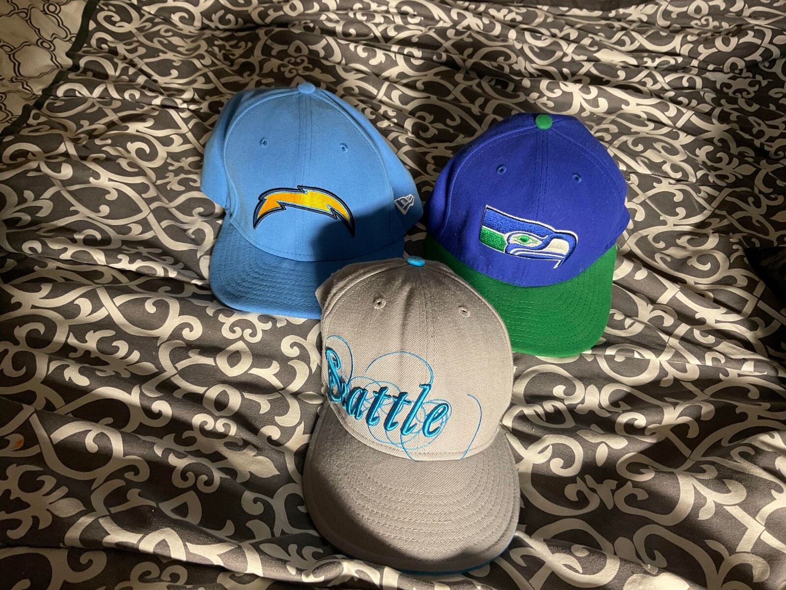 59fifty seattle new era hat football chargers seahawk… - Gem