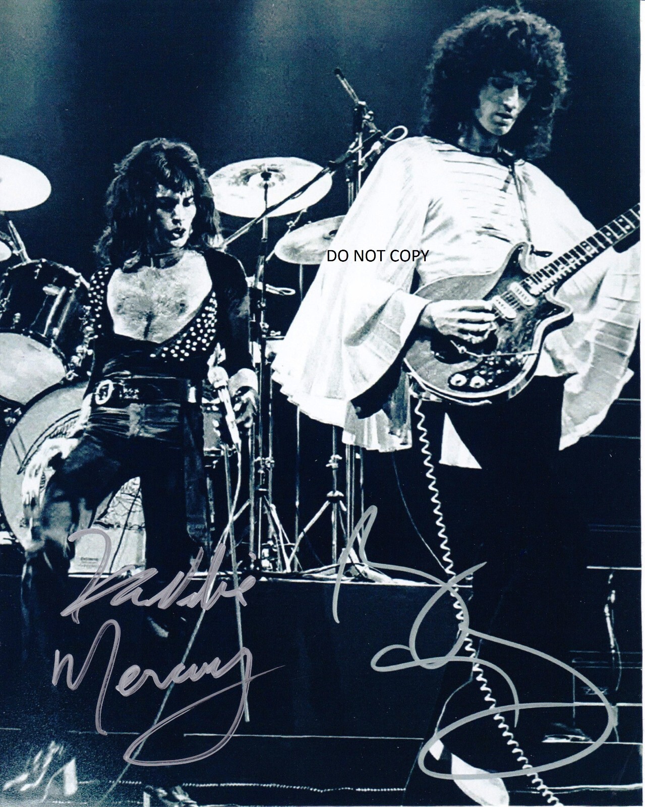QUEEN - FREDDIE MERCURY & BRIAN MAY Autographed Signed 8x10 Reprint ...