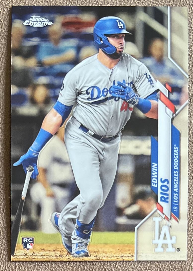 2020 Topps Chrome Edwin Rios Rookie Los Angeles Dodgers #95 MLB ...