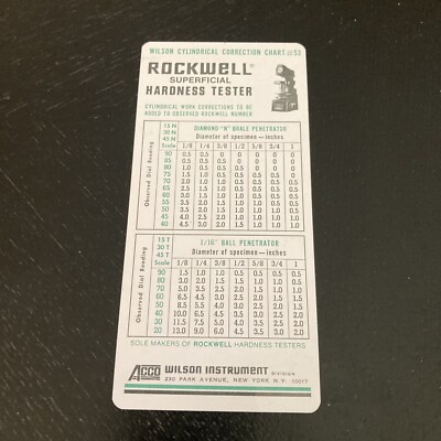 Other - Wilson Rockwell Hardness Tester
