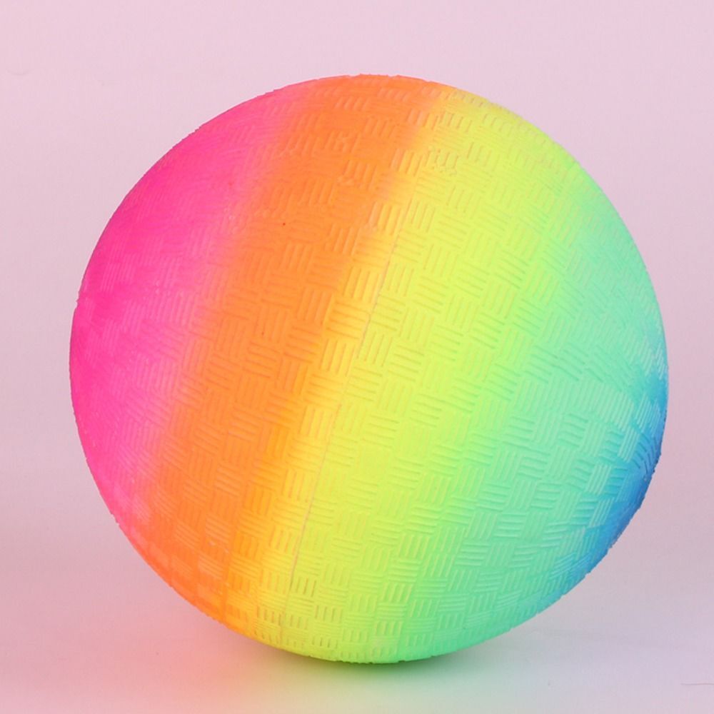 Ball Large for Kids Rainbow 9 Inch Inflatable Kickball Beach Ball ...