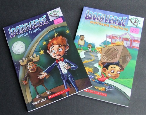 Lot 2 Looniverse Books David Lubar #2 Meltdown Madness #4 Stage Fright ...