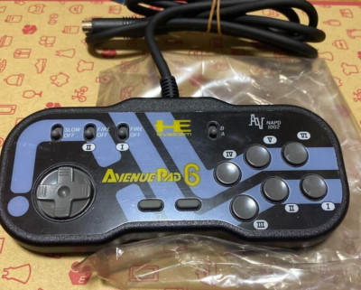 Pc Engine 6 Button Controller Avenue Pad 6 PCE HE System Control Pad ...