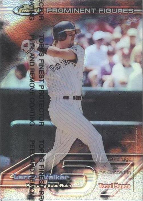 1999 Topps Finest - Prominent Figures Larry Walker #PF49 /457 for sale ...