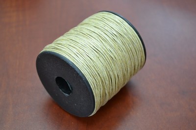 100 METER BROWN WAXED COTTON BEADING CORD STRING ROLL 2MM #F-52B | eBay