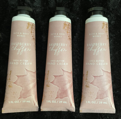 NEW! (3) Bath & Body Works RASPBERRY CHIFFON HAND CREAM 1 Fl. Oz. | eBay