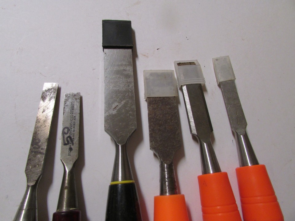 Lot of 6 Msc Wood Working Chisels 2 Stanley, all in excellent condition ...