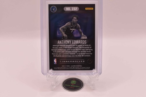 Anthony Edwards Timberwolves 2020-21 Panini Illusions Rookie RC Card ...