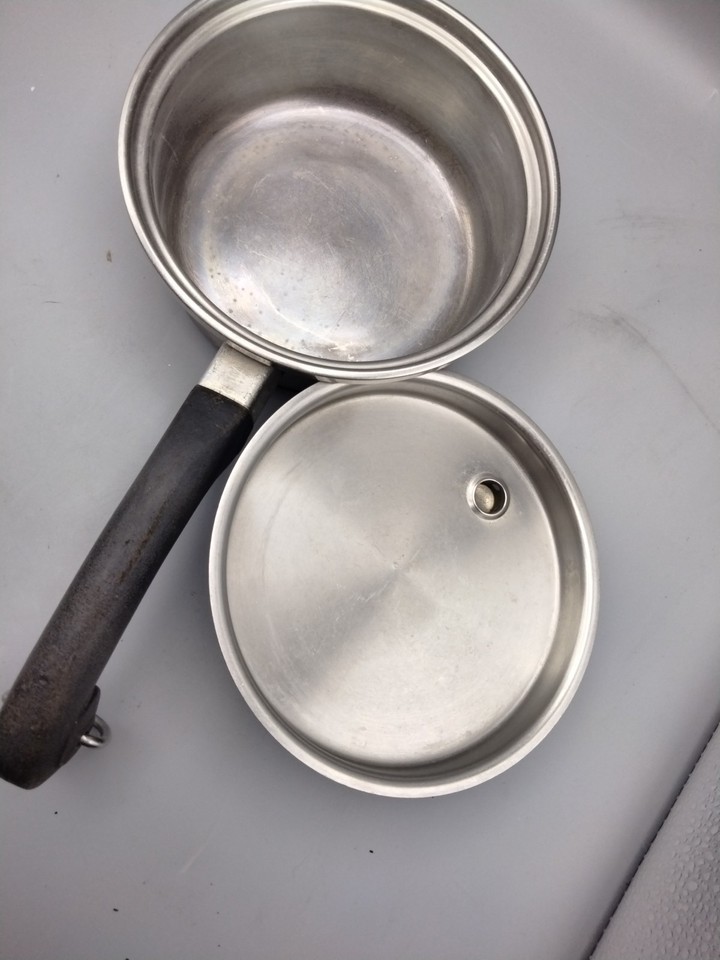 SaladMaster 1 Qt 7” Sauce Pan Stainless Steel With Vapo Lid 18/8 Tri ...