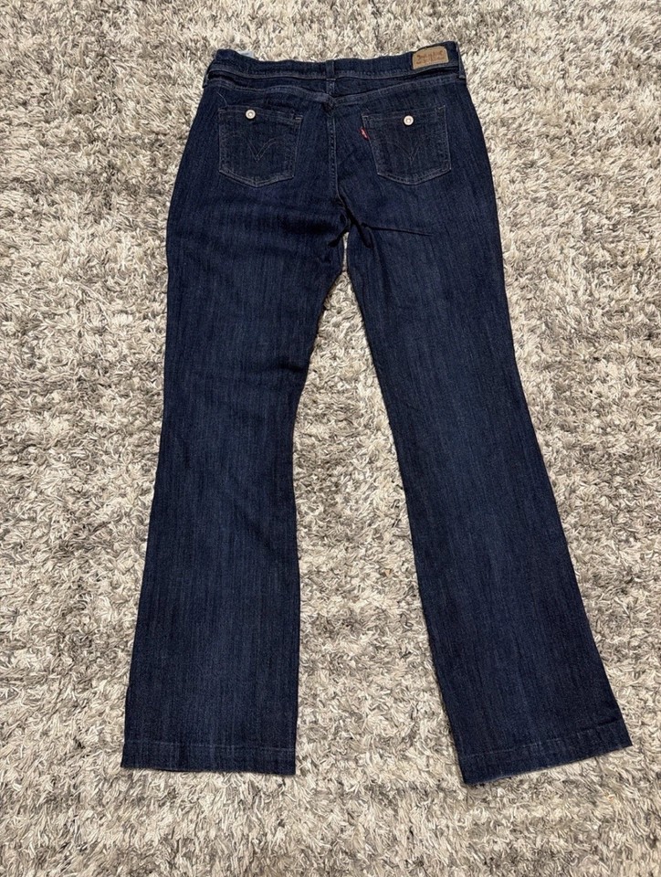 Levi’s 515 Bootcut Jeans Women’s Dark Wash Mid Rise Denim Pants Size ...