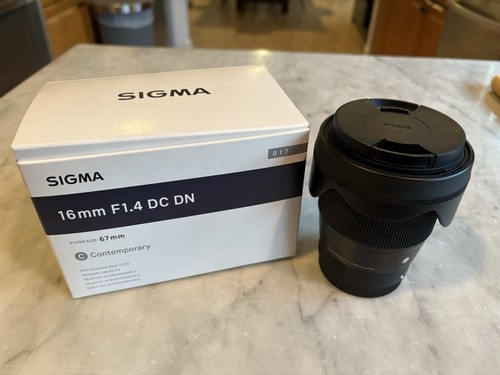 Sigma 16mm f/1.4 DC DN Contemporary Lens for Canon EF M Mount w/ ND ...