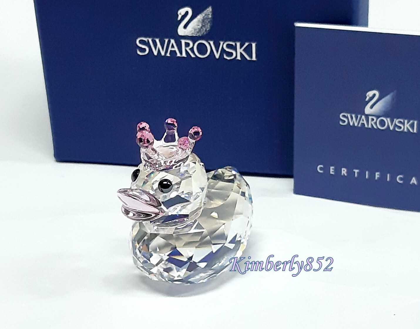 Swarovski Happy Duck-Princess New Born Baby Birthday Pink Crystal NEW ...