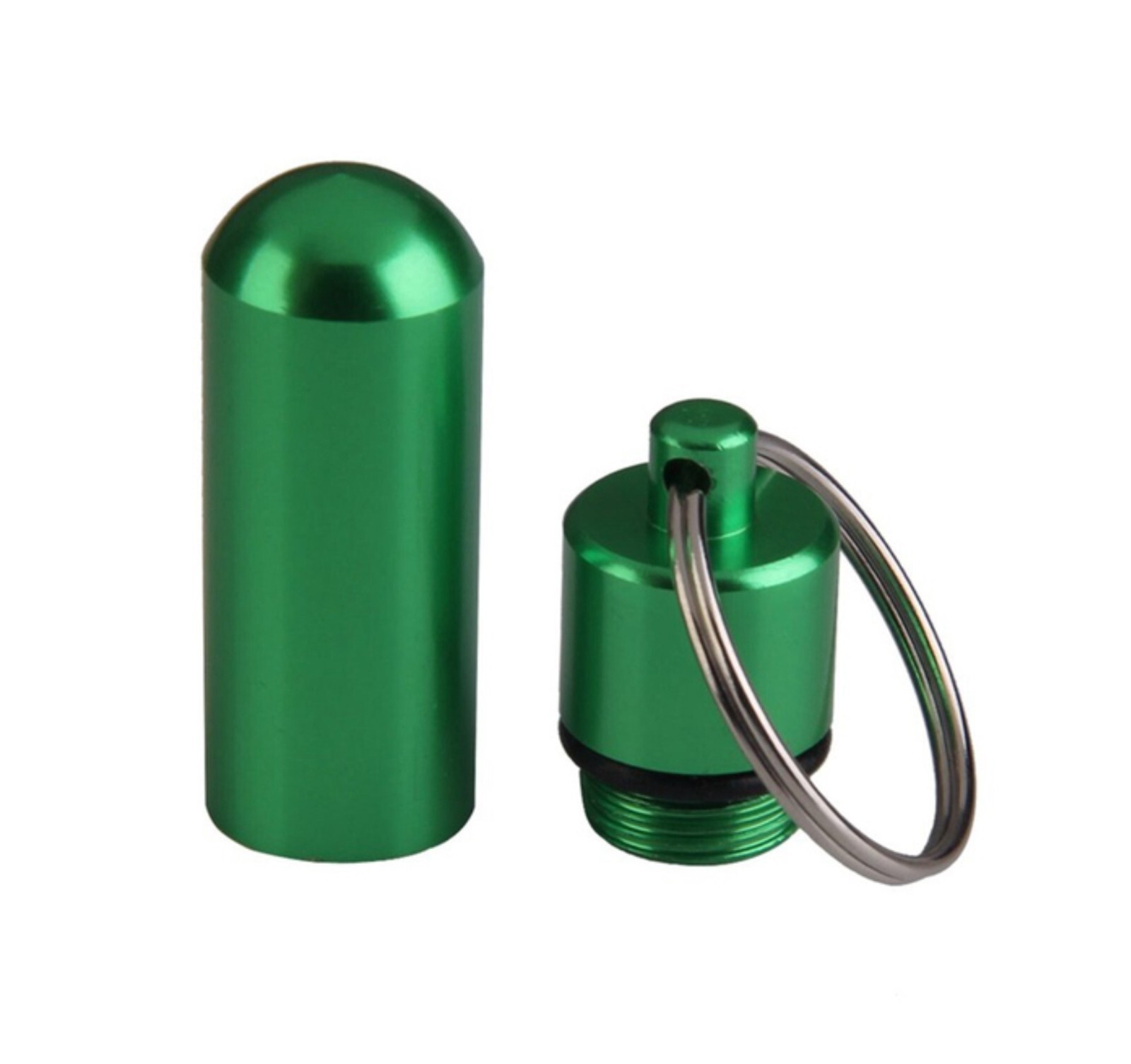 Pill Box Key Drug Chain Holder Waterproof Aluminium Tablets Medicine ...