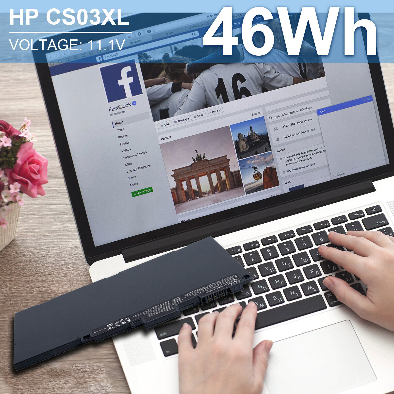 NEW Battery CS03 CS03XL For HP Elitebook 745 755 840 850 G3/G4 46Wh | eBay