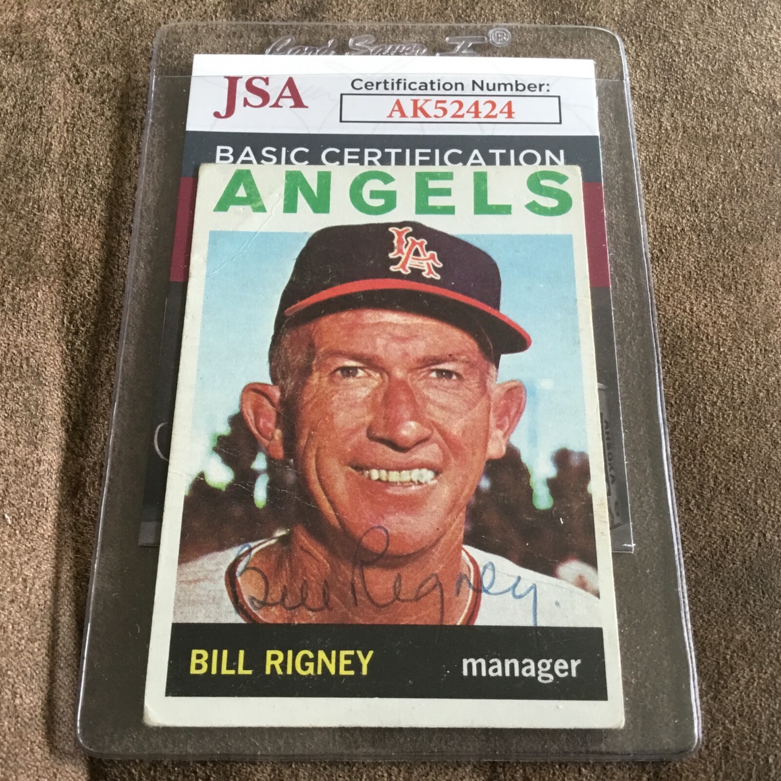 Autographed 1964 Topps Bill Rigney. DEC JSA Cert. | eBay