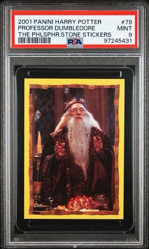 2001 Panini Harry Potter/ Philosopher Professor Dumbledore #79 PSA 9 ...
